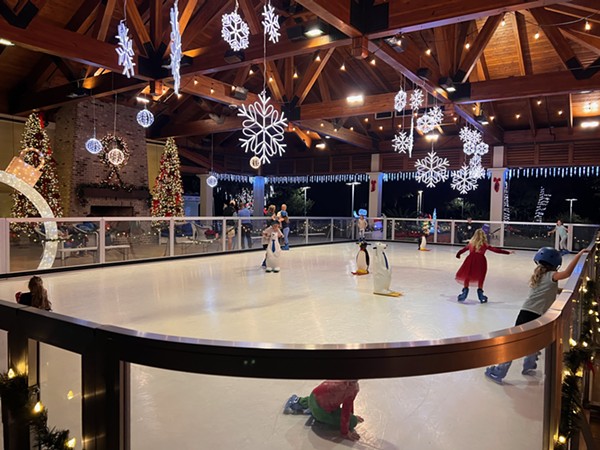 Synthetic Ice Skating at Charleston Harbor Resort & Marina Lookout ...